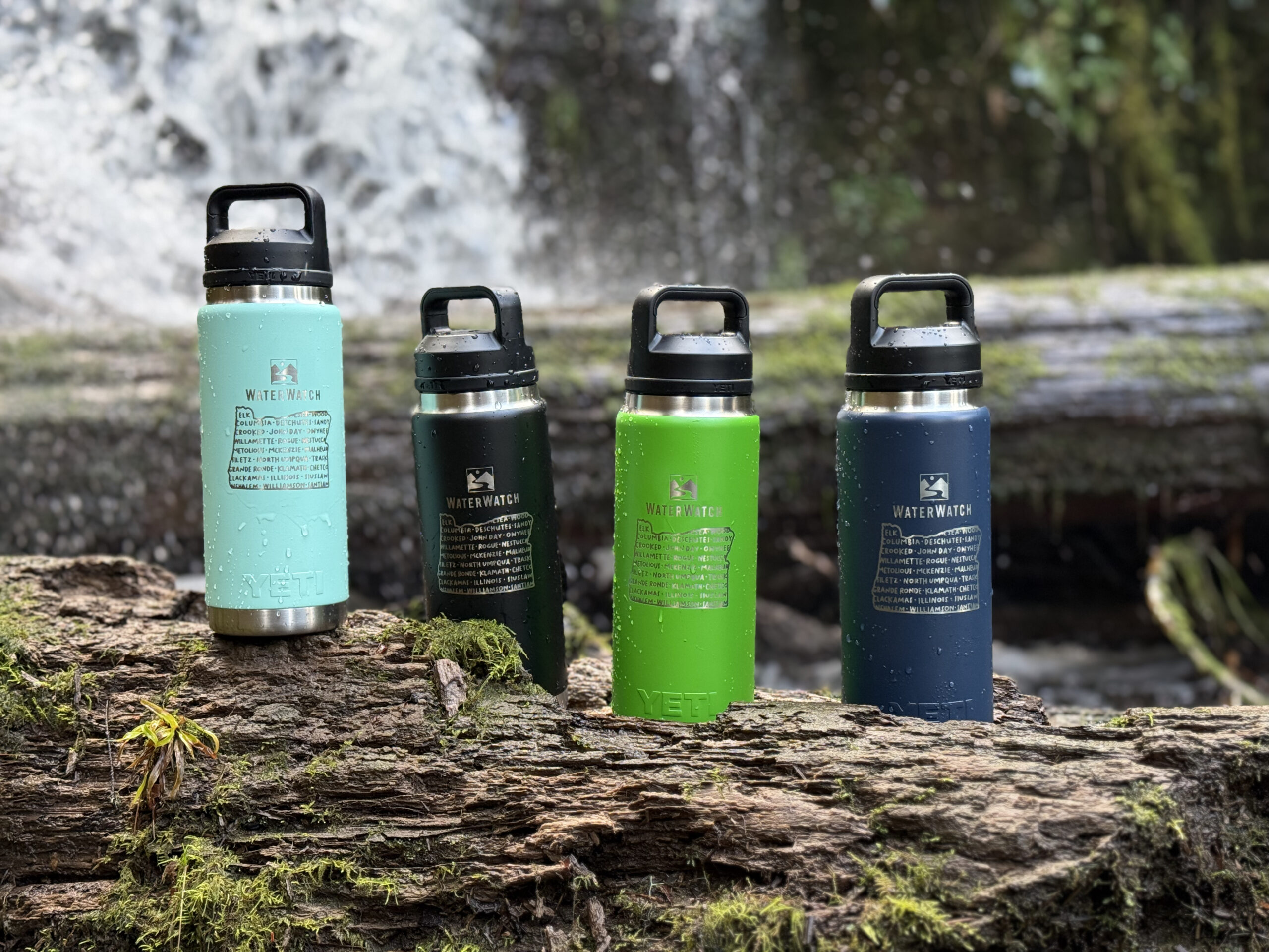 WaterWatch of Oregon 40th Anniversary YETI Water Bottles - WaterWatch